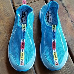 Socone | Shoes | Socone Blue Mesh Slipon Water Shoes Sz 4 Womens | Poshmark